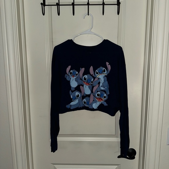 Tops | Disney Crop Top Stitch | Poshmark